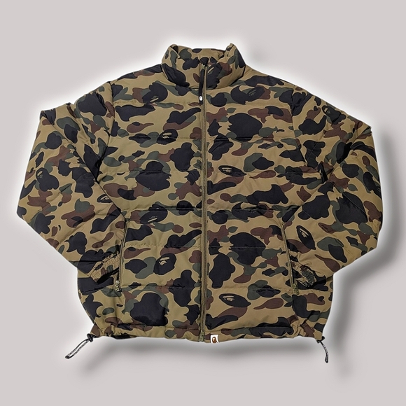 Bape | Jackets & Coats | Bape A Bathing Ape St Camo Down Puffer Jacket ...